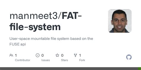 GitHub Manmeet3 FAT File System User Space Mountable File System Based On The FUSE Api