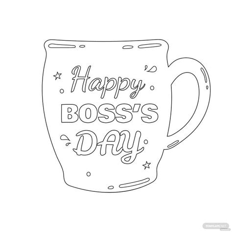 Boss Day Drawing Vector In Psd Illustrator Svg  Eps Png Download