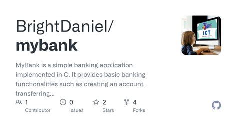 Github Brightdanielmybank Mybank Is A Simple Banking Application Implemented In C It