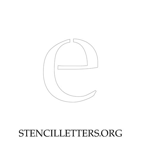 5 Inch Free Printable Individual 16 Elegant Lowercase Letter Stencils