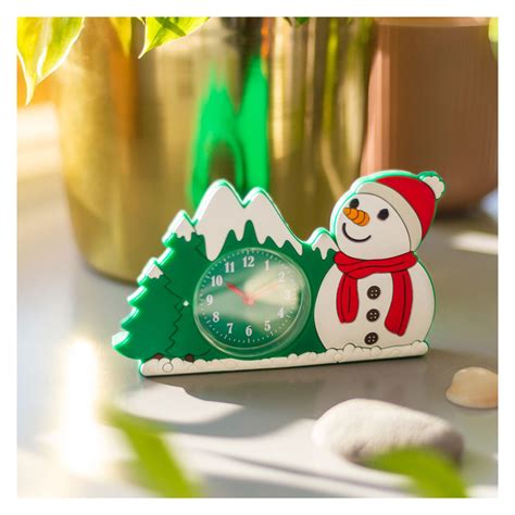 Alarm Clock Funny Clock Snowman Pylones