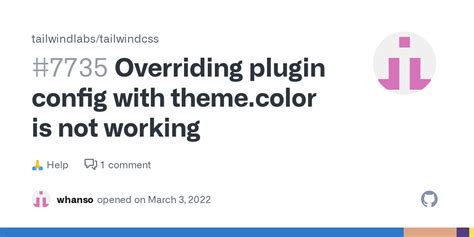 Overriding Plugin Config With Lor Is Not Working · Discussion