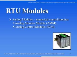SCADA Model System Components PLC RTU Protocols PPT