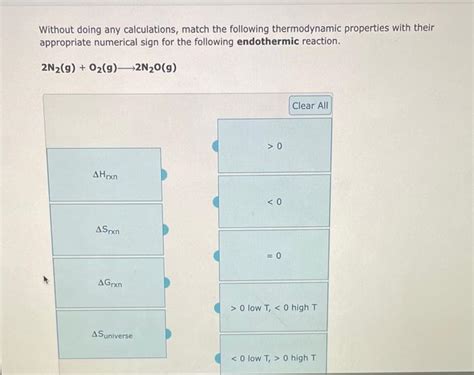 Solved Without Doing Any Calculations Match The Following Chegg