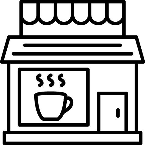 Coffee Shop Line Icon 43261107 Vector Art At Vecteezy