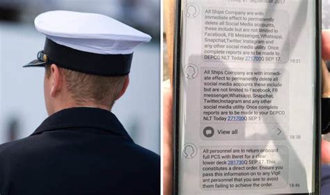 Royal Navy Sex Scandal Submarine Crew Urged To Delete Social Media Accounts Uk News
