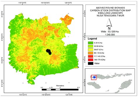 Aboveground Biomass Carbon Stock Distribution Map Download