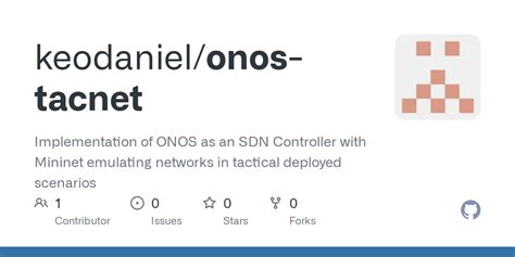 Github Keodanielonos Tacnet Implementation Of Onos As An Sdn Controller With Mininet