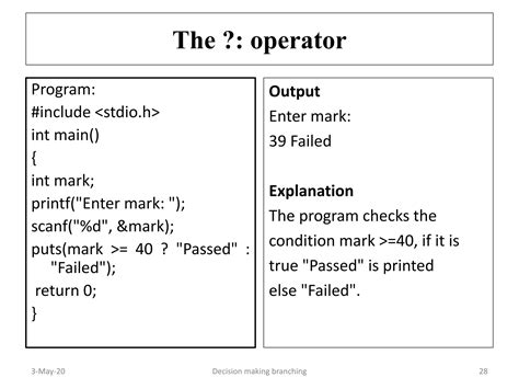 Decision Makingandbranching In C Pptx