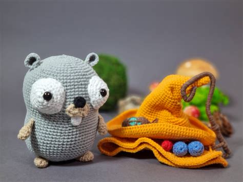 go gopher wizard pdf amigurumi pattern lyra lune designs