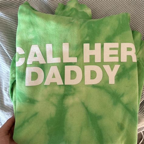 Call Her Daddy Sweatshirt Old Barstool Green Tie Depop