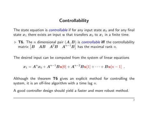 Controllability And Observabilitypdf