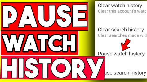 How To Delete Youtube History And Pause Watch History Permanently Youtube