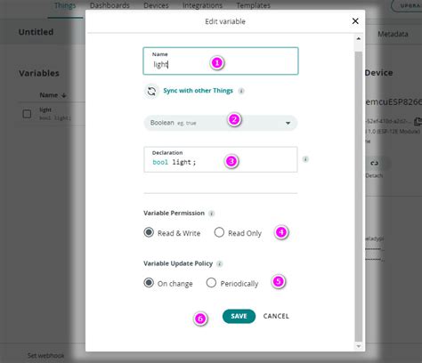 آموزش کار با پلتفرم Arduino Iot Cloud بخش پنجم پروژه کنترل لامپ Led دیجی اسپارک