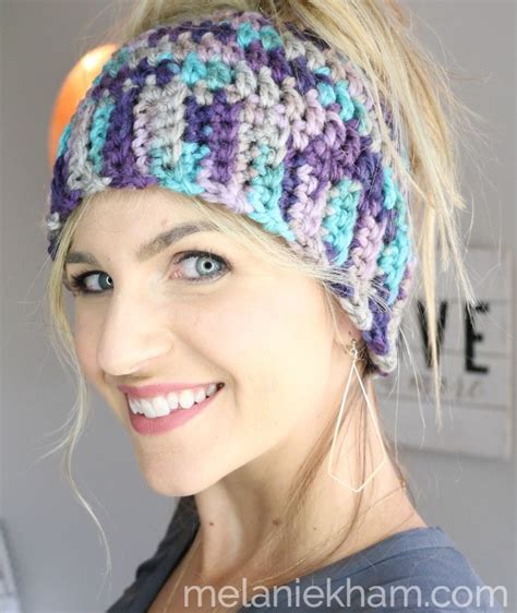 Crochet Messy Bun Hat Tutorial For Beginners With Video Instructions