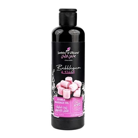 Huile De Massage Comestible Bubblegum Jardin Doléane