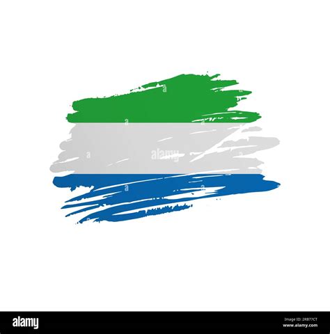 Sierra Leone Flag Nation Vector Country Flag Trextured In Grunge