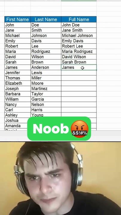 📊 How To Use Concatenate In Excel Merge Like A Pro 😎🚀 Shorts Youtube