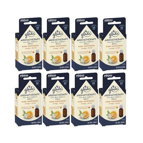 8x Glade Aromatherapy Essential Oil Refill Orange And Neroli 20ml Big W