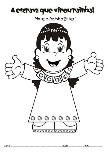 Blog Da Tia Alê Rainha Ester Atividades