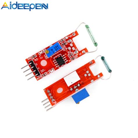 Aideepen Ky 025 Dc33v 5v 4pin Reed Sensor Module Magnetic Dry Reed