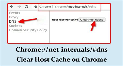 Chrome Net Internals Dns Clear Host Cache On Chrome