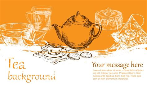 Linden Tea Background Royalty Free Vector Image