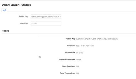 wireguard vpn not working network and wireless configuration