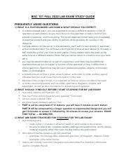 Bisc Fall Lab Exam Study Guide Pdf BISC FALL LAB EXAM STUDY GUIDE