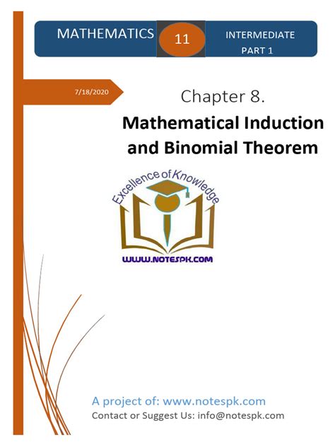 1st Year Maths Chapter 8 Solution Notespk Pdf