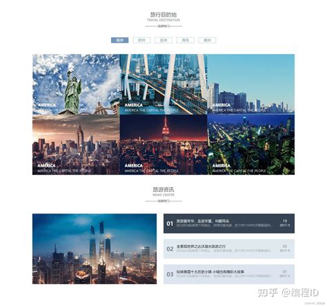大一作业html网页作业：简单的旅游 1页 旅游主题 知乎