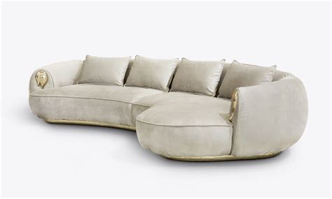 Soleil Cream Curved Sofa Boca Do Lobo Exclusive Design