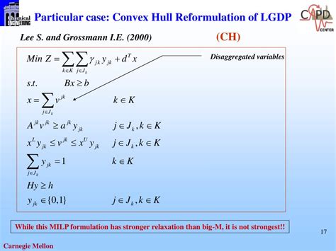 Ppt Reformulations Relaxations And Cutting Planes For Linear Generalized Disjunctive