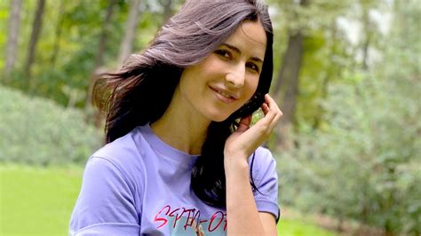 Katrina Kaif Picked A Purple T Shirt Printed Miniskirt For Her Day