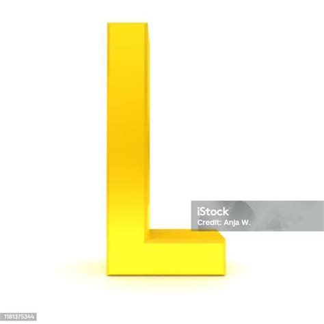 문자 L 대문자 골드 노란색 글꼴 3d 렌더링 기호 기호 문자 텍스트 그래픽 흰색 배경에 잘라 0명에 대한 스톡 사진 및 기타 이미지 Istock