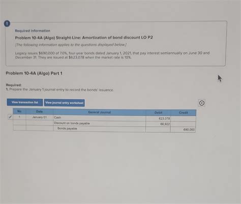 Solved Required Information Problem A Algo Chegg Com