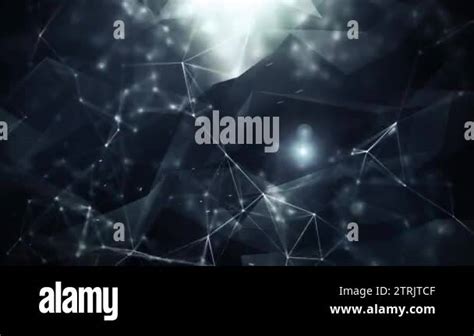 Plexus Fantasy Abstract Motion With Pulsating Light Nodes Motion