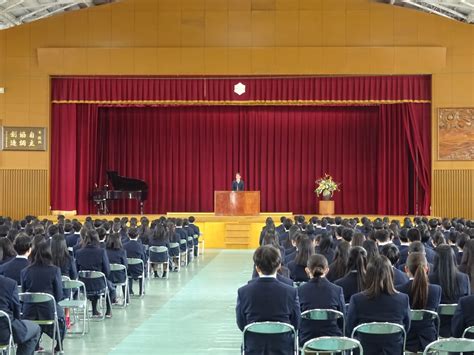 令和7年度 着任式及び始業式 東灘高校 公式hp