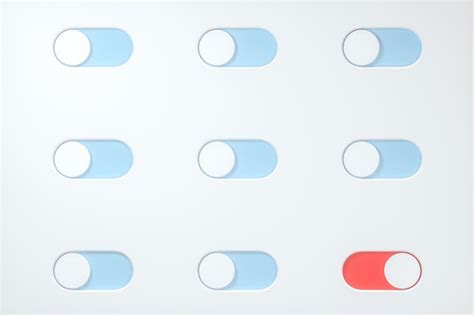 Premium Photo Slide Switch And Touch Button Science And Technology 3d Rendering