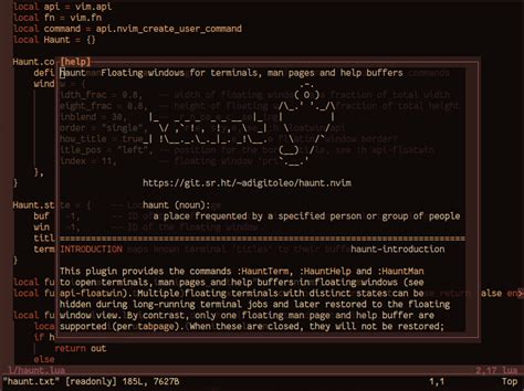 Adigitoleohauntnvim Neovim Plugin Developers Using Hauntnvim