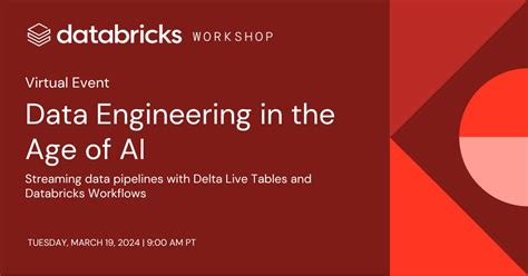🔔 Set Your Reminders Databricks Is Hosting A Virtual Workshop On Streaming Data Pipelines With