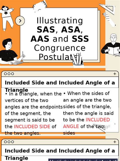 Illustrating Sas Asa Aas And Sss Congruence Postulate Pdf