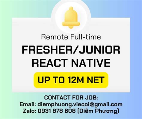 [𝗥𝗲𝗺𝗼𝘁𝗲 𝗙𝘂𝗹𝗹 𝘁𝗶𝗺𝗲] 🔥𝗝𝗢𝗕 𝗜𝗧 𝗥𝗘𝗠𝗢𝗧𝗘 𝗖𝗛𝗢 𝗟𝗘𝗩𝗘𝗟 𝗙𝗥𝗘𝗦𝗛𝗘𝗥 𝗝𝗨𝗡𝗜𝗢𝗥 𝗧𝗨̛̀ 𝟲 𝗧𝗛𝗔́𝗡𝗚 𝗘𝗫𝗣🔥 cty product của
