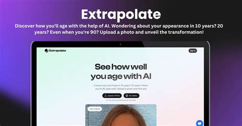 Extrapolate Ai Age Progression Tool For Face Transformation And Fun