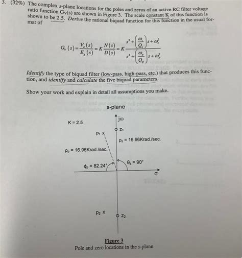 32 The Complex S Plane Locations For The Poles