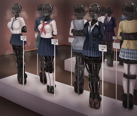 Rule 34 Barcode Bondage Bondage Gimp Suit Japanese Text Latex Latex Suit Modeling Multiple