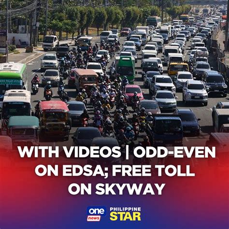 Philippine A 24 Hour Odd Even Coding Scheme Along Edsa Will Be Enforced Starting June 16 2025