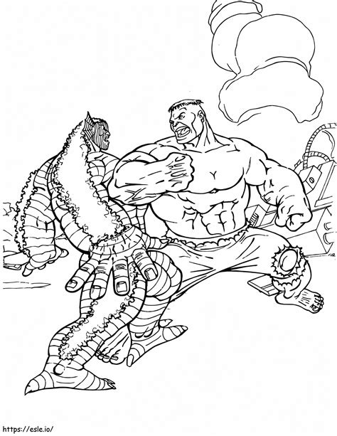 Hulk Vs Abomination Coloring Pages
