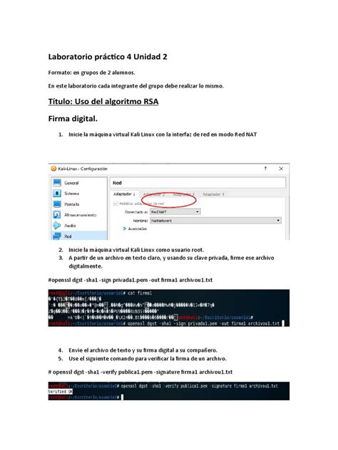 Lab4 U2 Uso Del Algoritmo Rsa Firma Digital Pdf