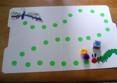 Ідеї для настільної гри своїми руками Hungry Caterpillar Craft Folder Games File Folder Games